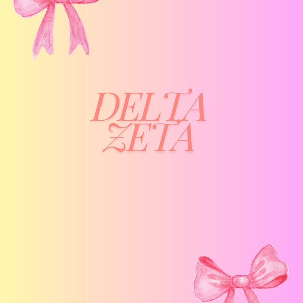 Custom Sorority Poster - Etsy
