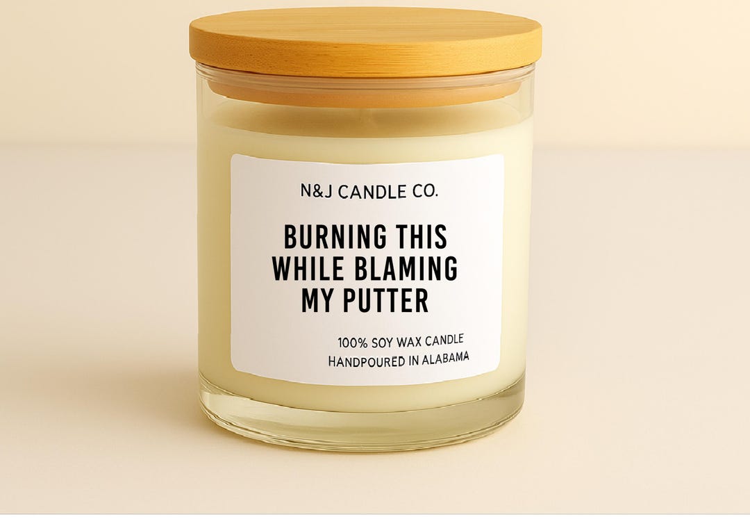 Blaming My Putter Candle, Candle, Custom Candle, Funny Candle, Handmade ...