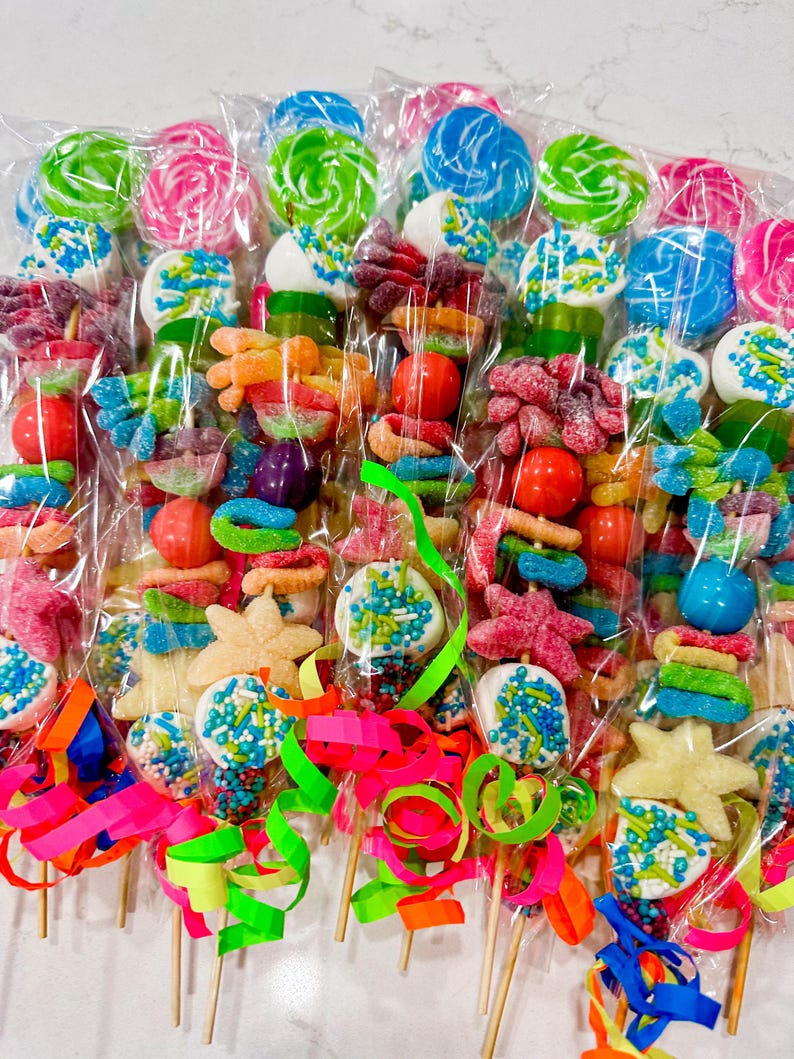 Neon Glow Party Candy Kabobs-35 - Etsy
