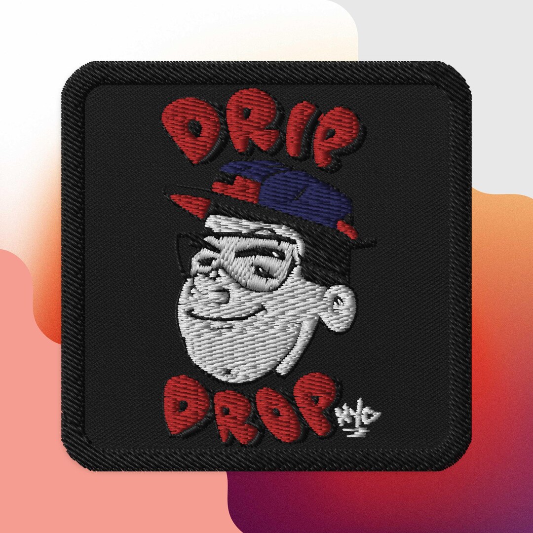 Drip Drop NYC Embroidered Patches - Etsy