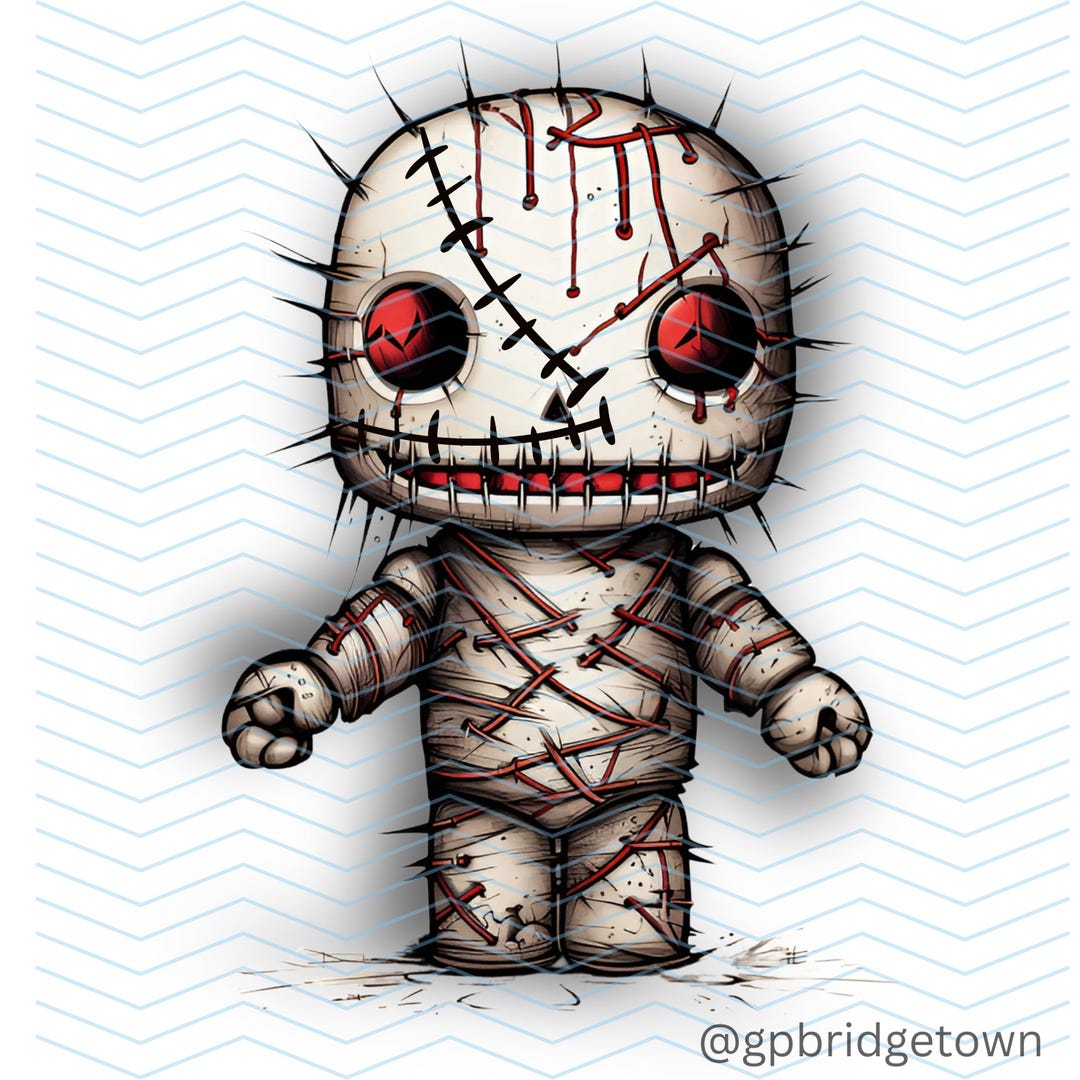 Voodoo Doll | Tattoo Design | T-shirt Decal | Canvas Art | Printable ...
