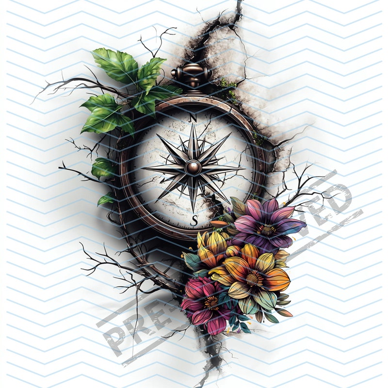 Compass Tattoo - Etsy