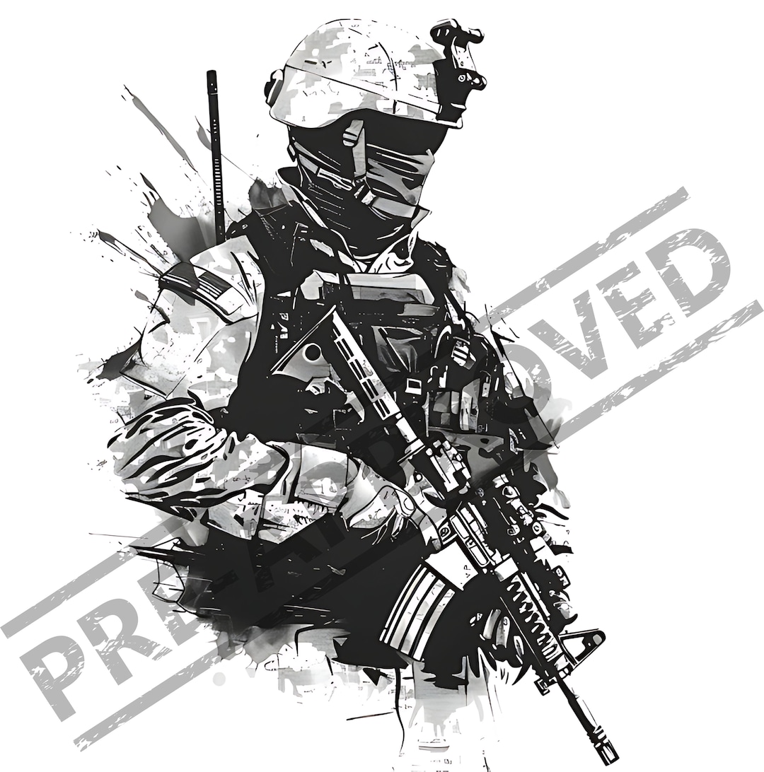 Soldier Tattoo Designs | 4K Resolution | Canvas Art| Printable SVG ...