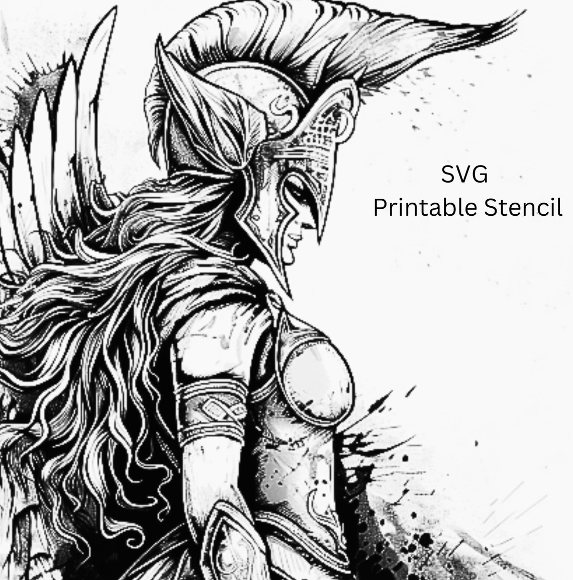 Valkyrie Tattoo Design High Resolution 4K PNG Transparent Background ...