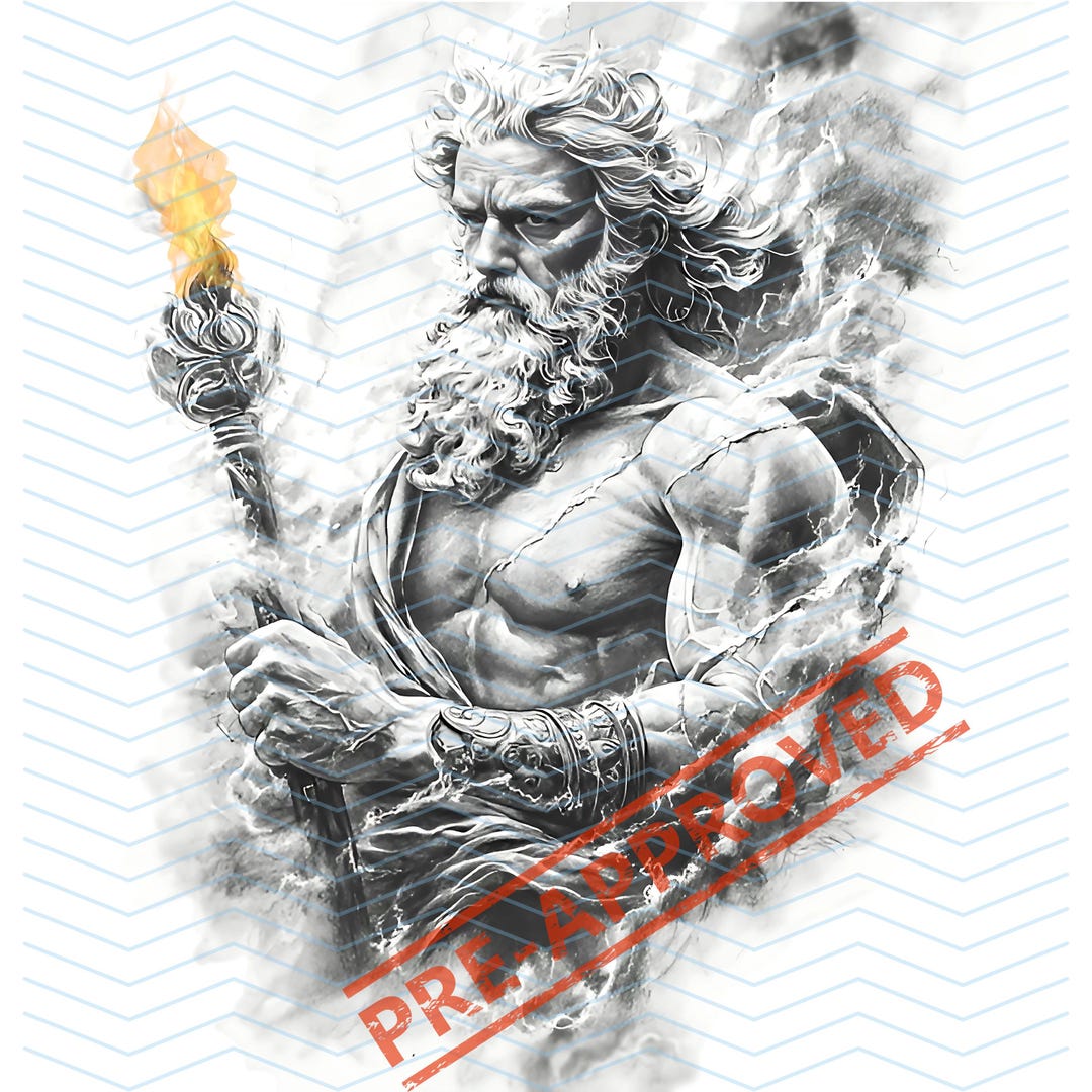 Hephaestus Greek God Tattoo Design | God of Fire | Canvas Art | T-shirt ...