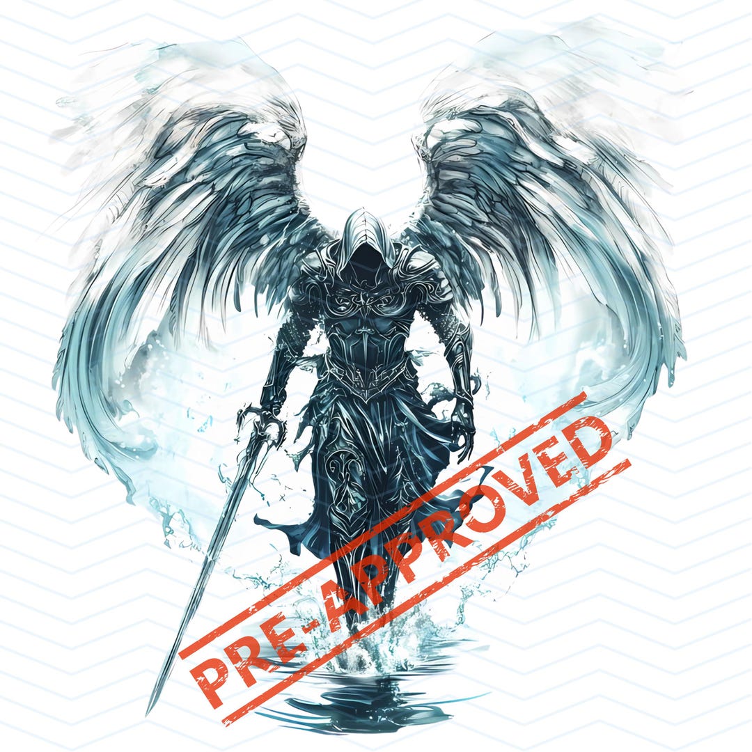 Gabriel Archangel Tattoo Design | High Resolution 4K | Canvas Art ...