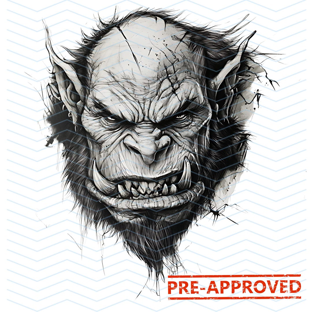 Ogre Tattoo Design | Clip Art | Canvas Art | Printable SVG File ...