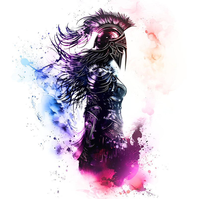 Valkyrie Tattoo Design | High Resolution 4K PNG Transparent Background ...