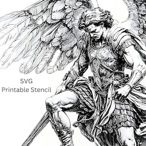 Gabriel Archangel Tattoo Design | High Resolution PNG | Canvas Art ...