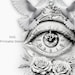Abstract Eye Clock Tattoo Design | Canvas Art | Clip Art Image ...