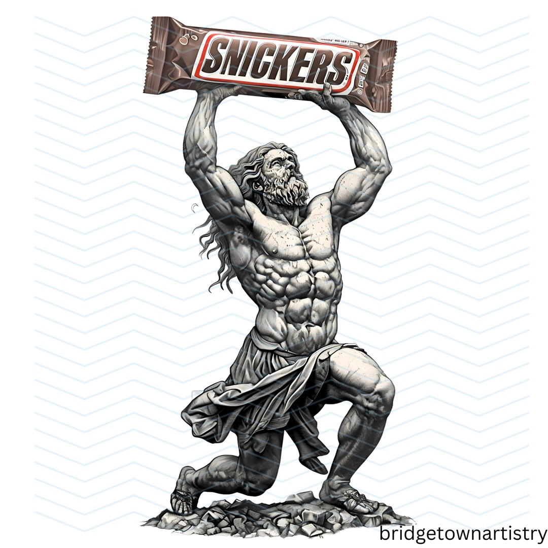 Atlas & Snickers Tattoo Design | Greek God | Canvas Art | Clip Art ...