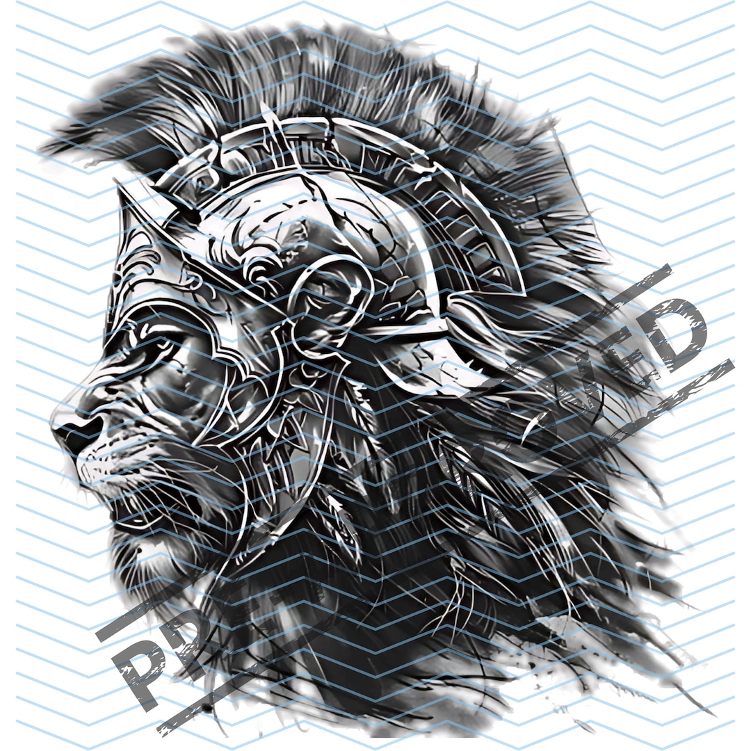 Lion Head L Roman Helmet | Tattoo Design | Wall Art | iPhone Wallpaper ...
