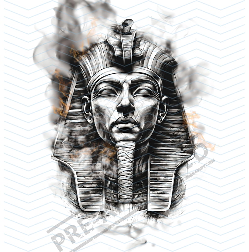Egyptian Pharaoh Tattoo Design | High Resolution PNG | Canvas Art ...