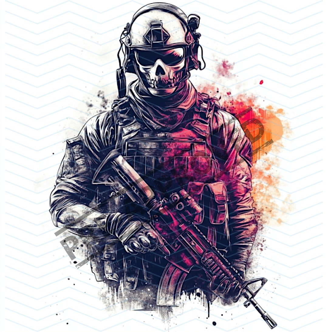 Army Tattoo Design | High Resolution 4K | Canvas Art | Printable SVG ...