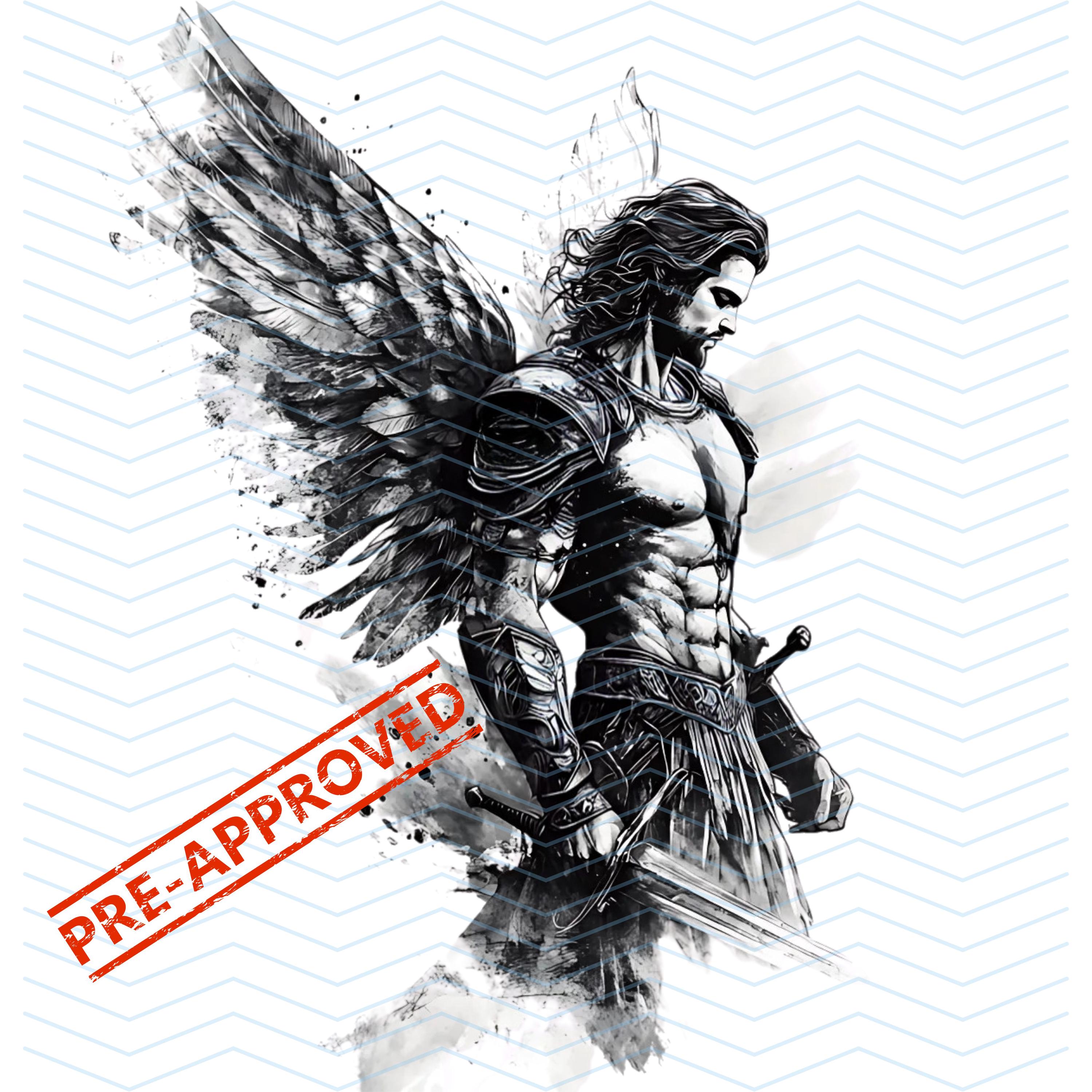 Michael The Archangel Tattoo Drawings