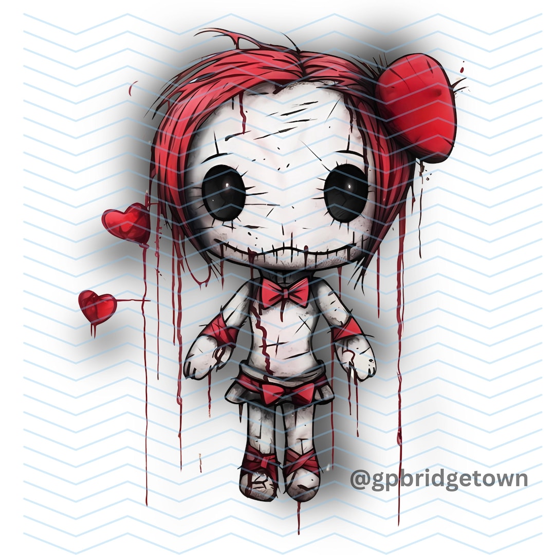 Voodoo Doll | Tattoo Design | T-shirt Decal | PDF Canvas Art Included ...