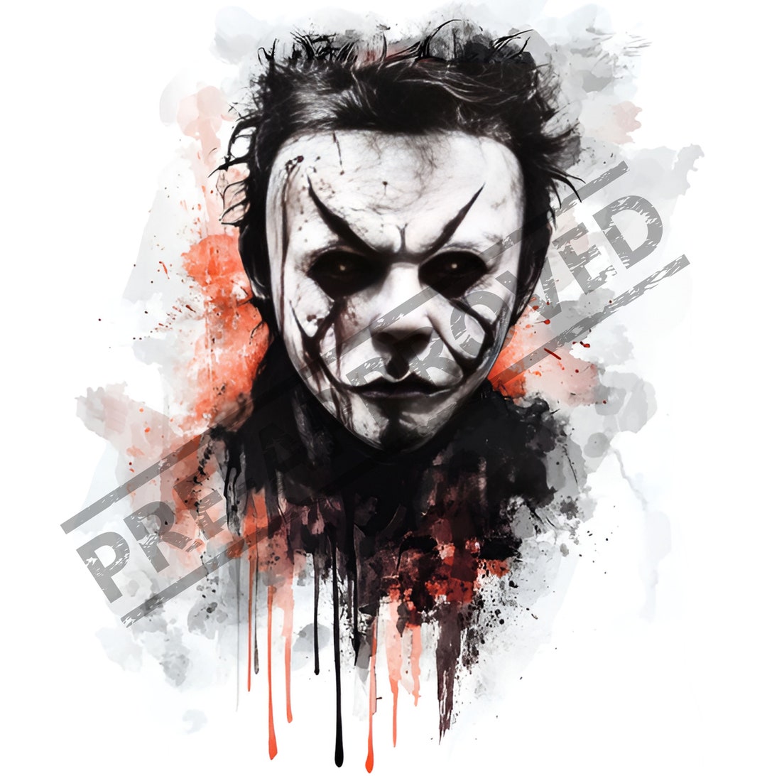 Michael Myers Tattoo Design , Halloween Film Design , Canvas Art ...