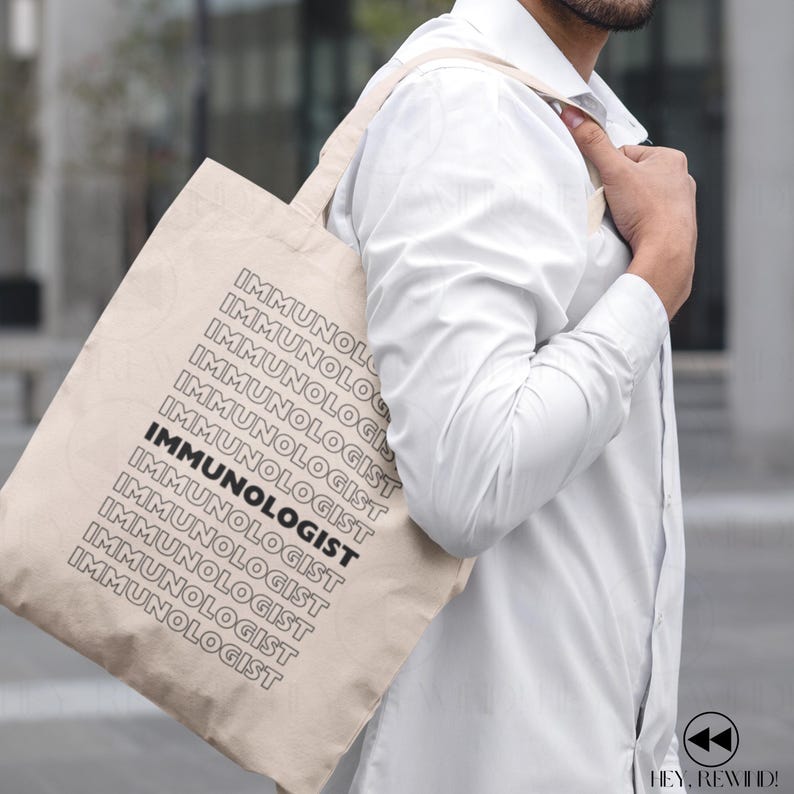 Immunologist Tote Bag: Immunology Doctor Gift, Lab Scientist ...