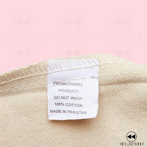 Niece Cotton Canvas Tote Bag, Niece Repeated Text Tote - Natural Color ...