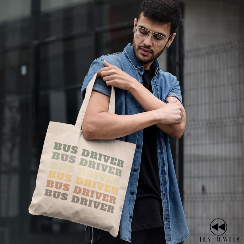 Vintage Bus Drivers Tote Bag Natural Color, Perfect Appreciation Gift ...
