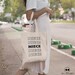 Niece Cotton Canvas Tote Bag, Niece Repeated Text Tote - Natural Color ...