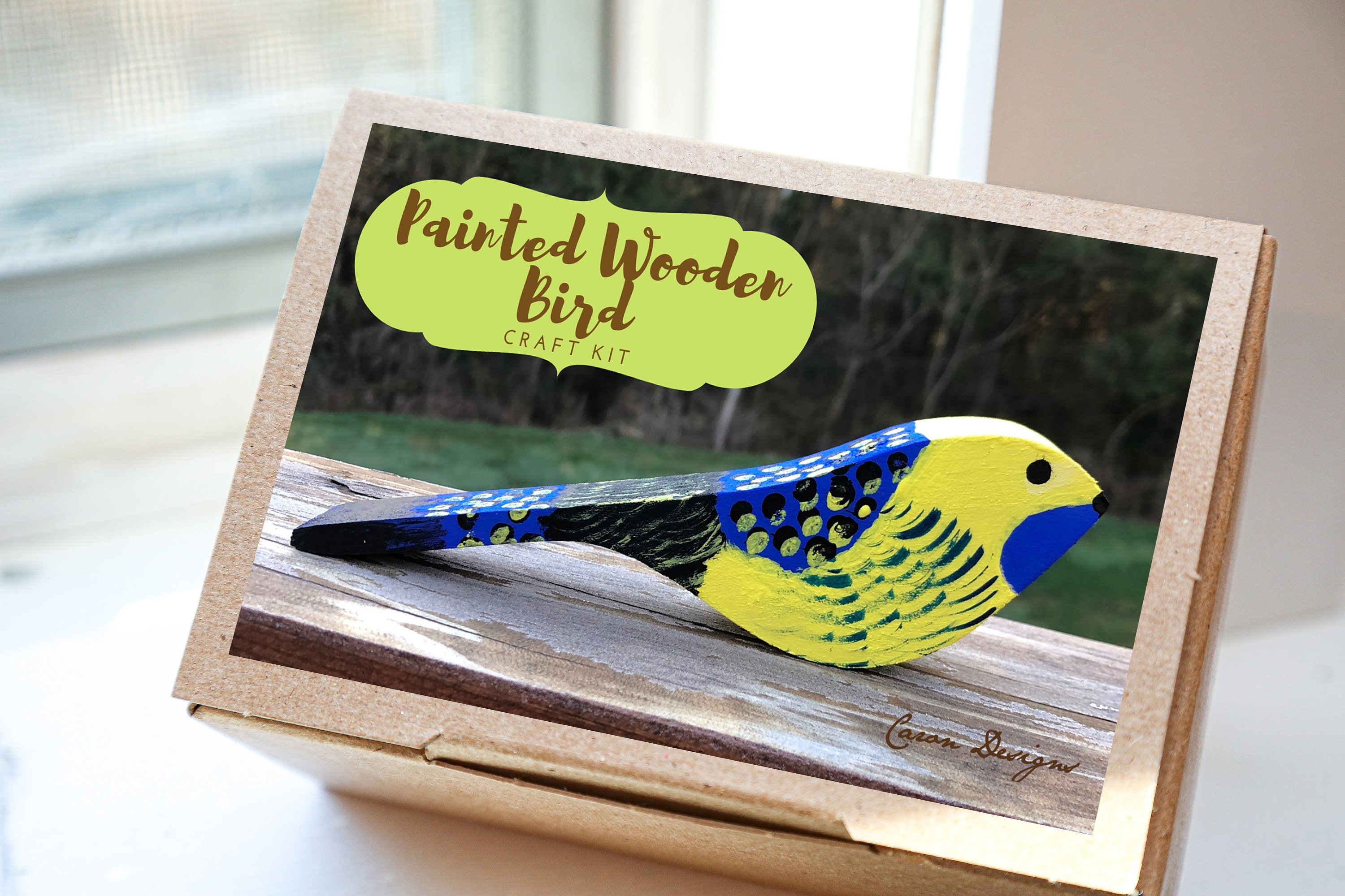 Painted Wooden Bird Craft Kit | DIY Nature-themed Art for Kids - Etsy