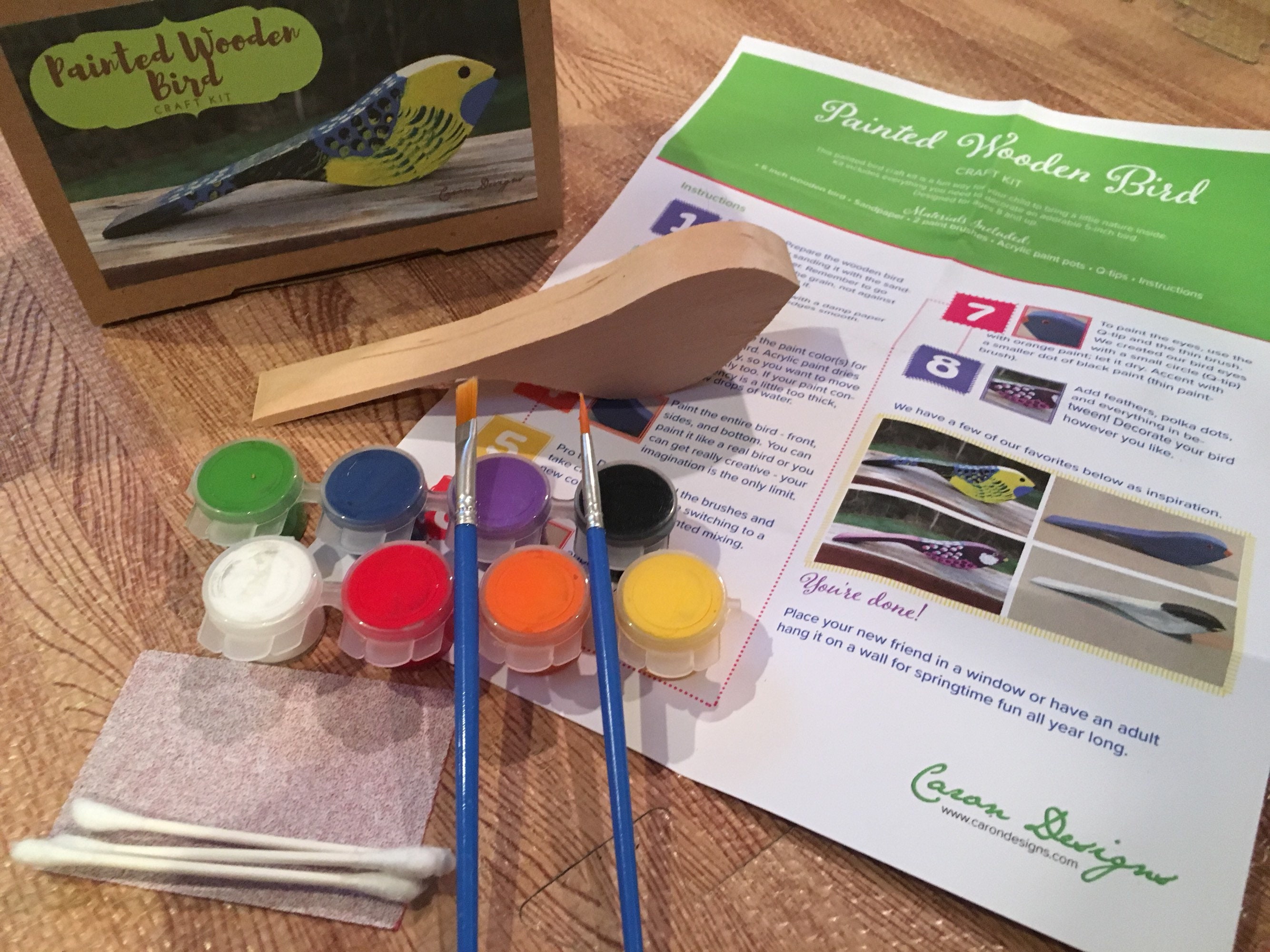 Painted Wooden Bird Craft Kit | DIY Nature-themed Art for Kids - Etsy