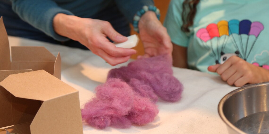 DIY Soap Craft Kit Learn the Art of Wool Felting Around Soap - Etsy