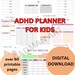 Fun & Focused: Adhd-friendly Kids' Planner for Easy Organization - Etsy