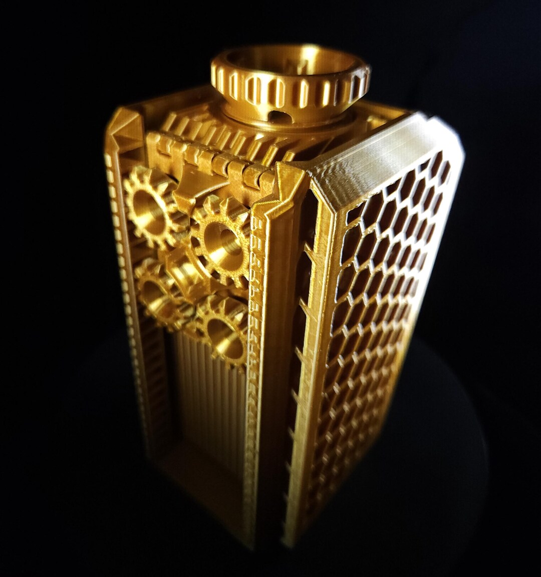 Golden Clockwork Box - Etsy