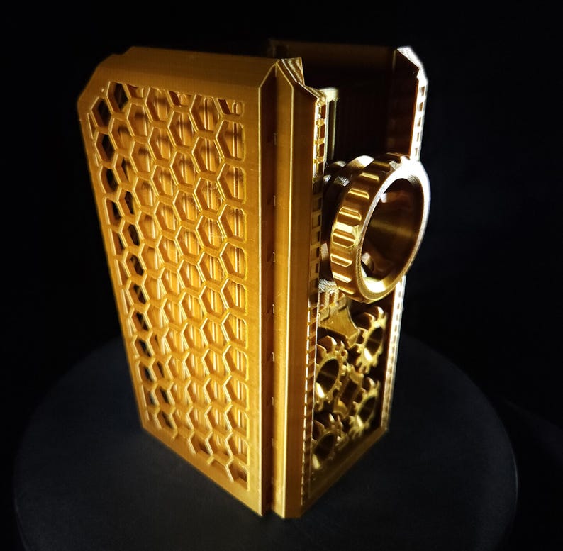 Golden Clockwork Box - Etsy