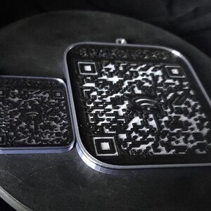 Qr Tag With Embedded Nfc Scan Tag - Etsy