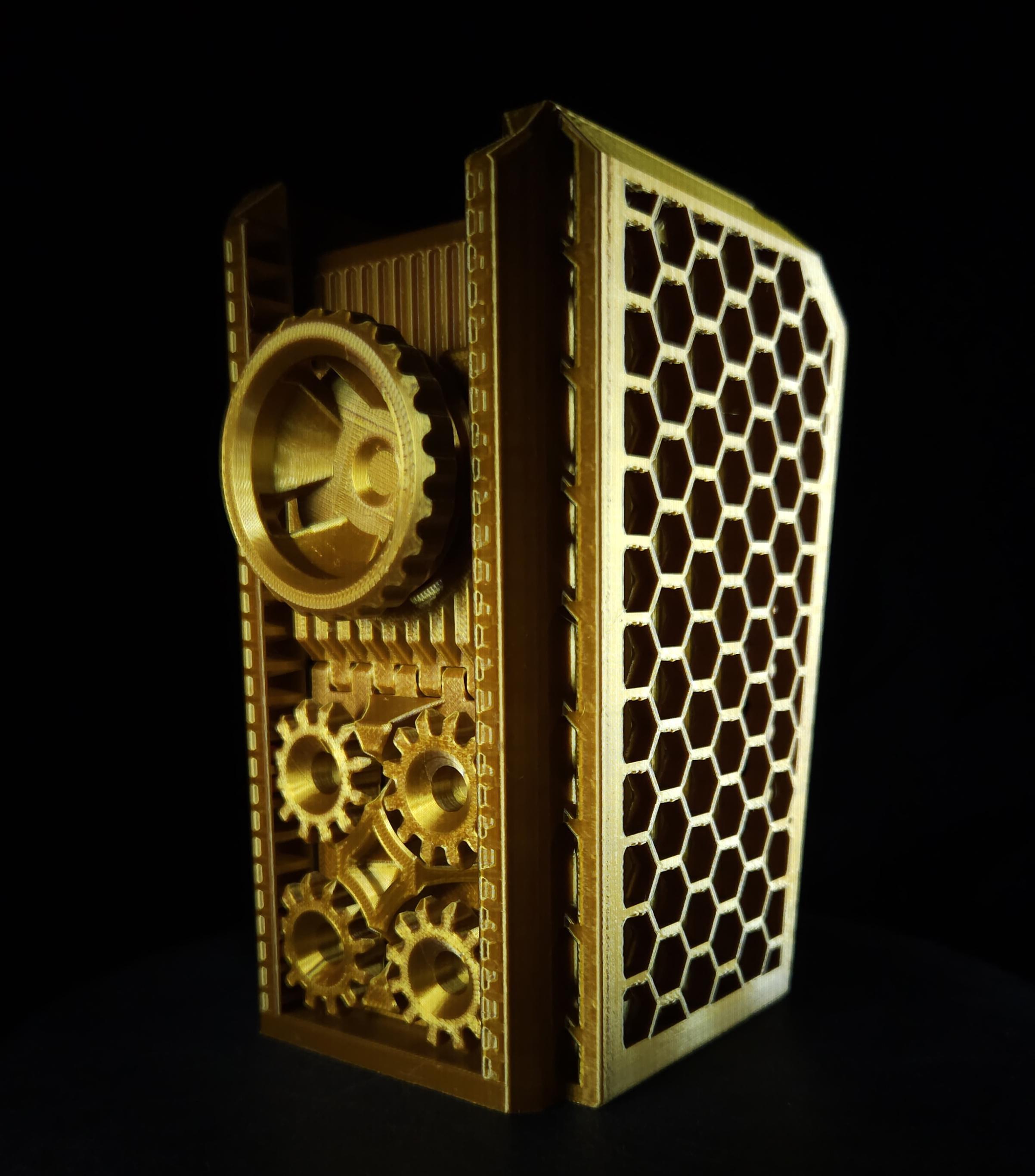 Golden Clockwork Box - Etsy