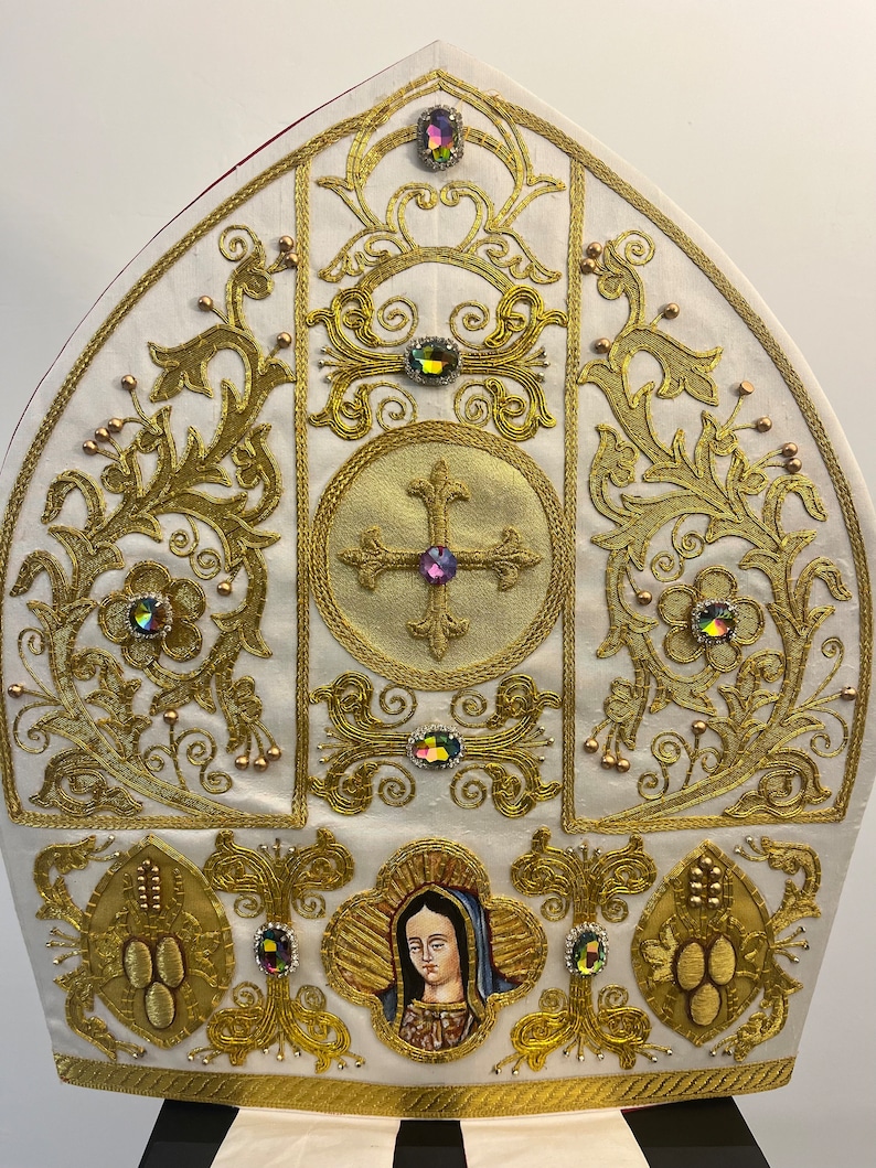 Handcrafted Liturgical Bishop's Mitre - Etsy