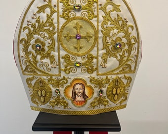 Bishop's Mitre Available in All Liturgical Colors - Etsy