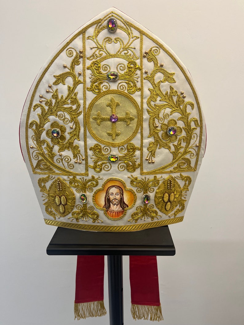 Handcrafted Liturgical Bishop's Mitre - Etsy