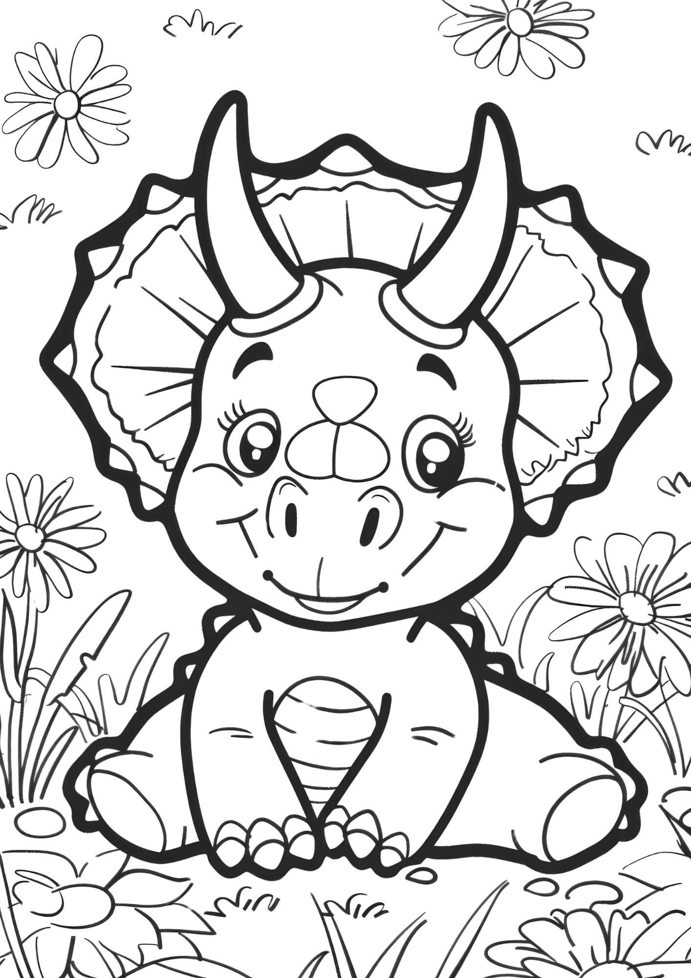Dinosaur Coloring Pages for Kids Ages 6-8 | 5 Printable PDF Pages ...