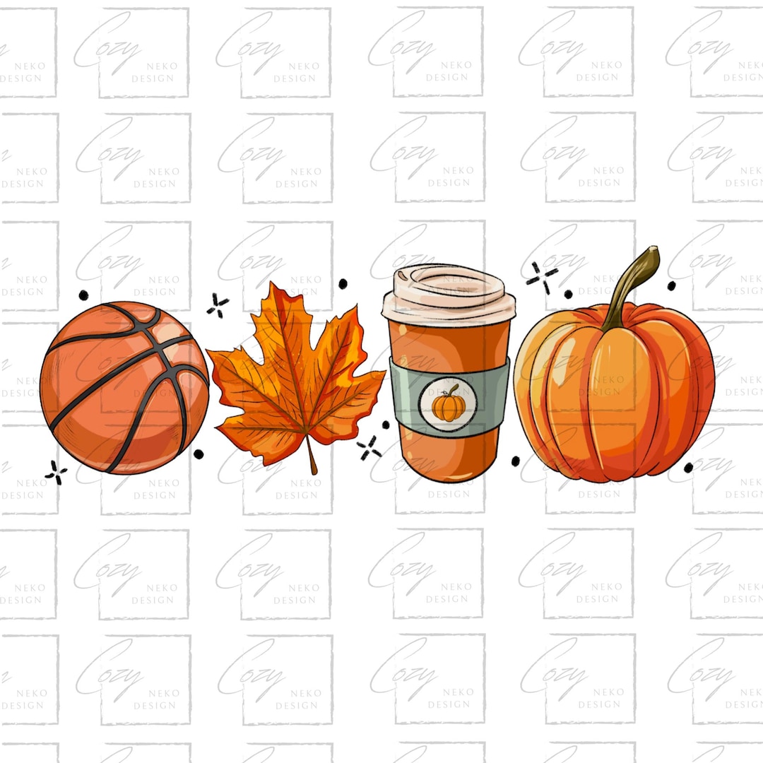 Fall Basketball PNG, Pumpkin Spice Design (digital Download) - Etsy