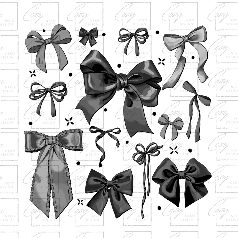 Halloween Coquette Bows Png, Gothic Coquette Bow, Halloween Png, Gothic ...