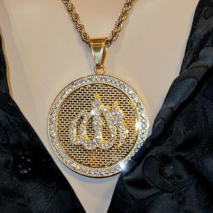 Allah Pendants Collection - Gold-finish Islamic Jewelry, Arabic ...