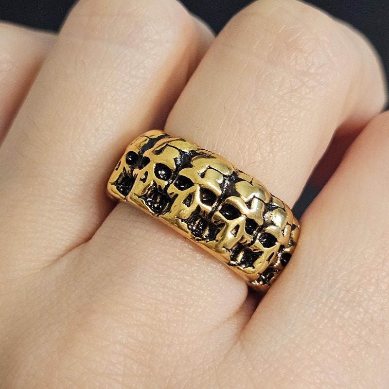 Mens Skull Ring - Etsy