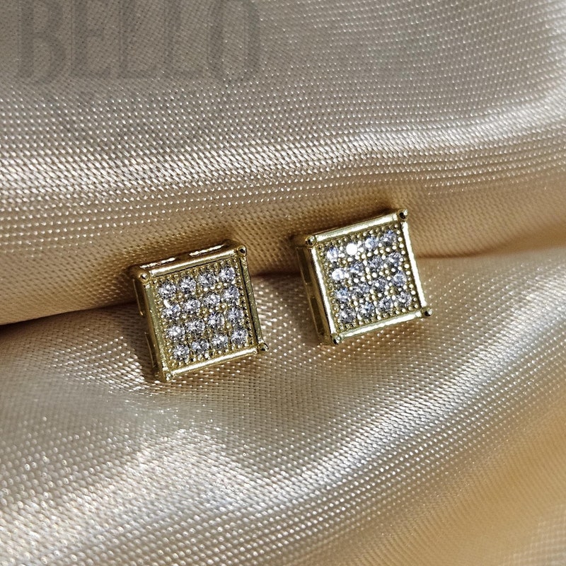 Square Stud Earring - Etsy