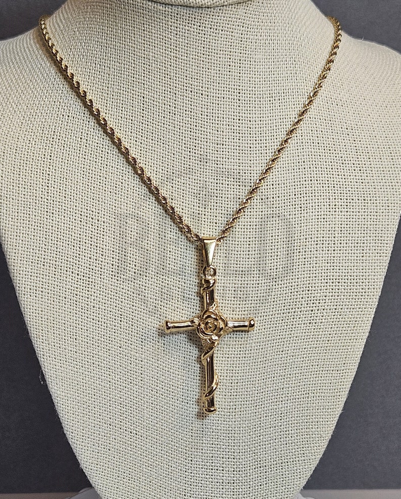 Holy Christian Gold Cross Necklace, Cross Pendant, Minimalist Cross ...