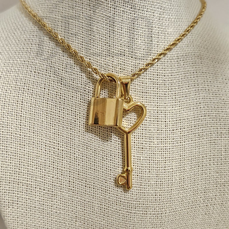 Long Key Necklace - Etsy