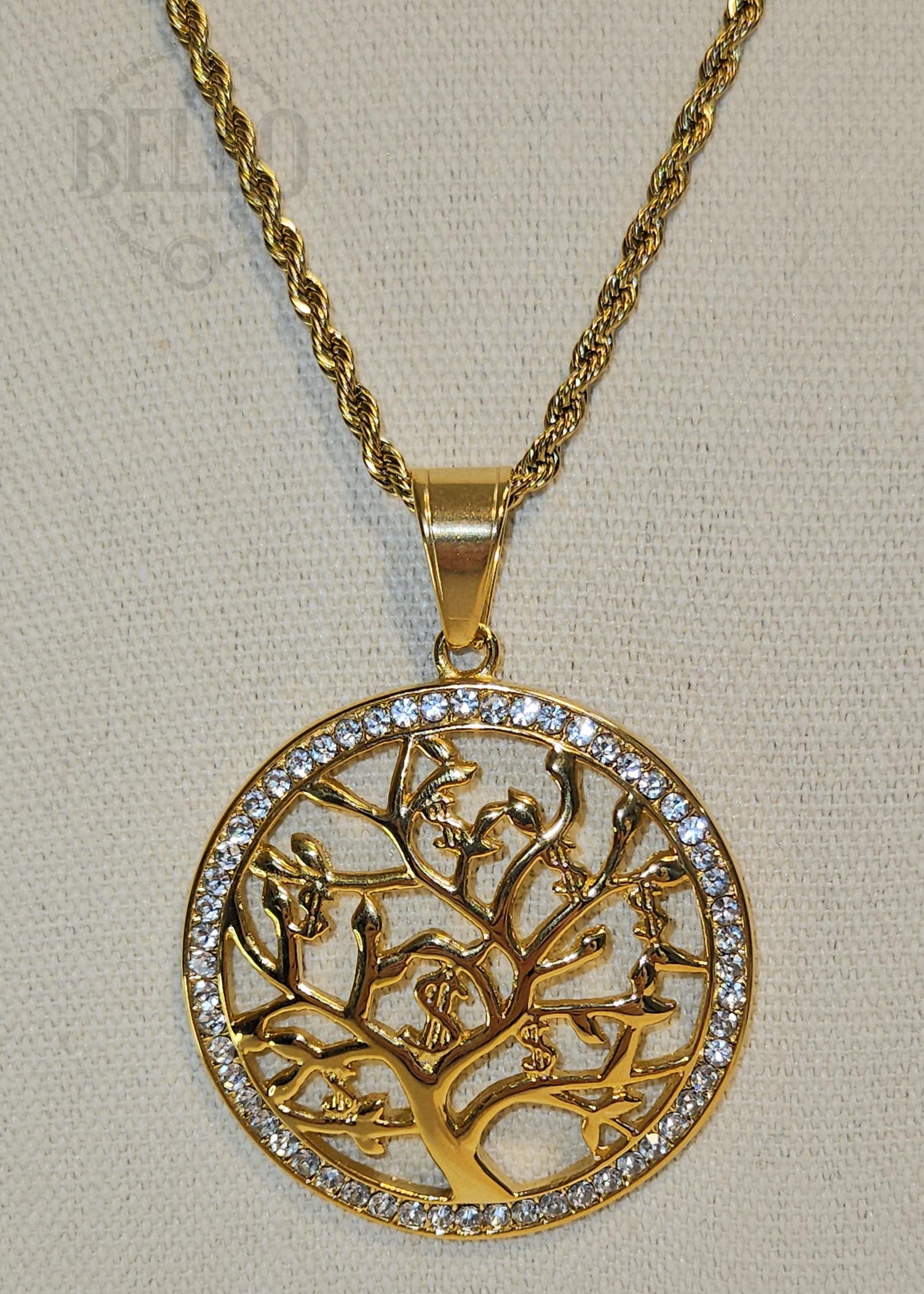 Gold Tree of Life Pendant Necklace - Tree of Life Jewelry, Inspired ...