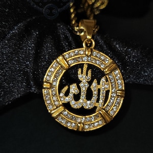 Allah Pendants Collection - Gold-finish Islamic Jewelry, Arabic ...