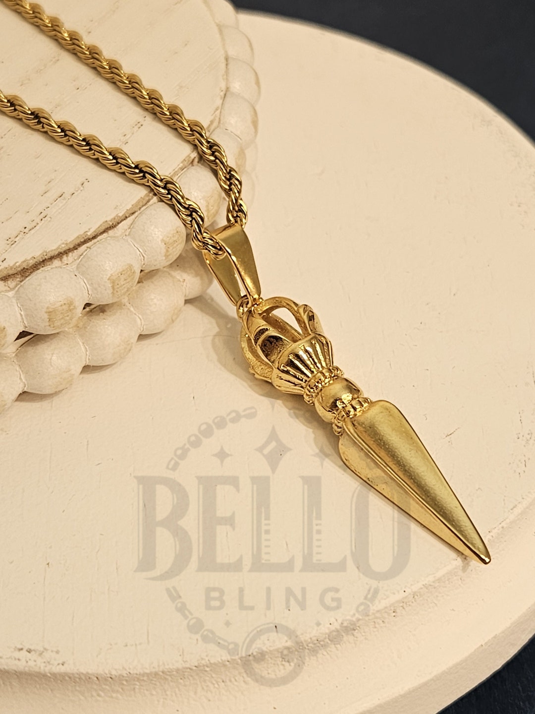 Tibetan Buddhist Protection Pendant - Vajra Dagger Necklace | Spiritual ...