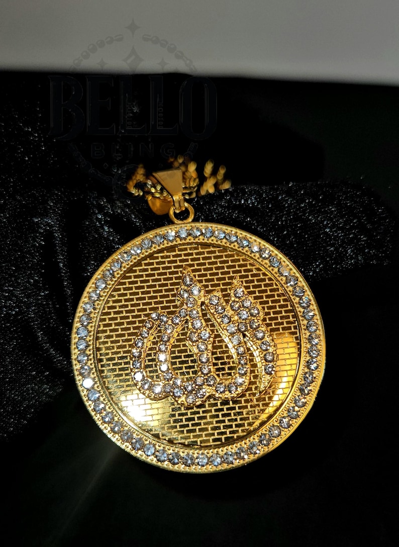 Allah Pendants Collection - Gold-finish Islamic Jewelry, Arabic ...