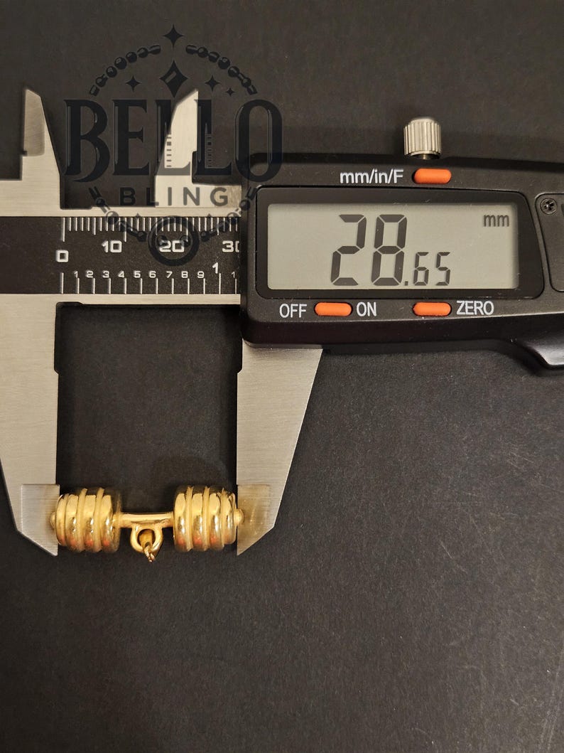 Dumbbell Pendant Necklace, Gold-finish, Gym Style, Lift Life, Fitness ...
