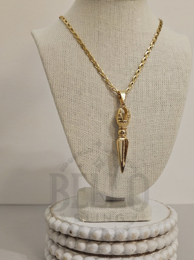 Tibetan Buddhist Protection Pendant - Vajra Dagger Necklace | Spiritual ...
